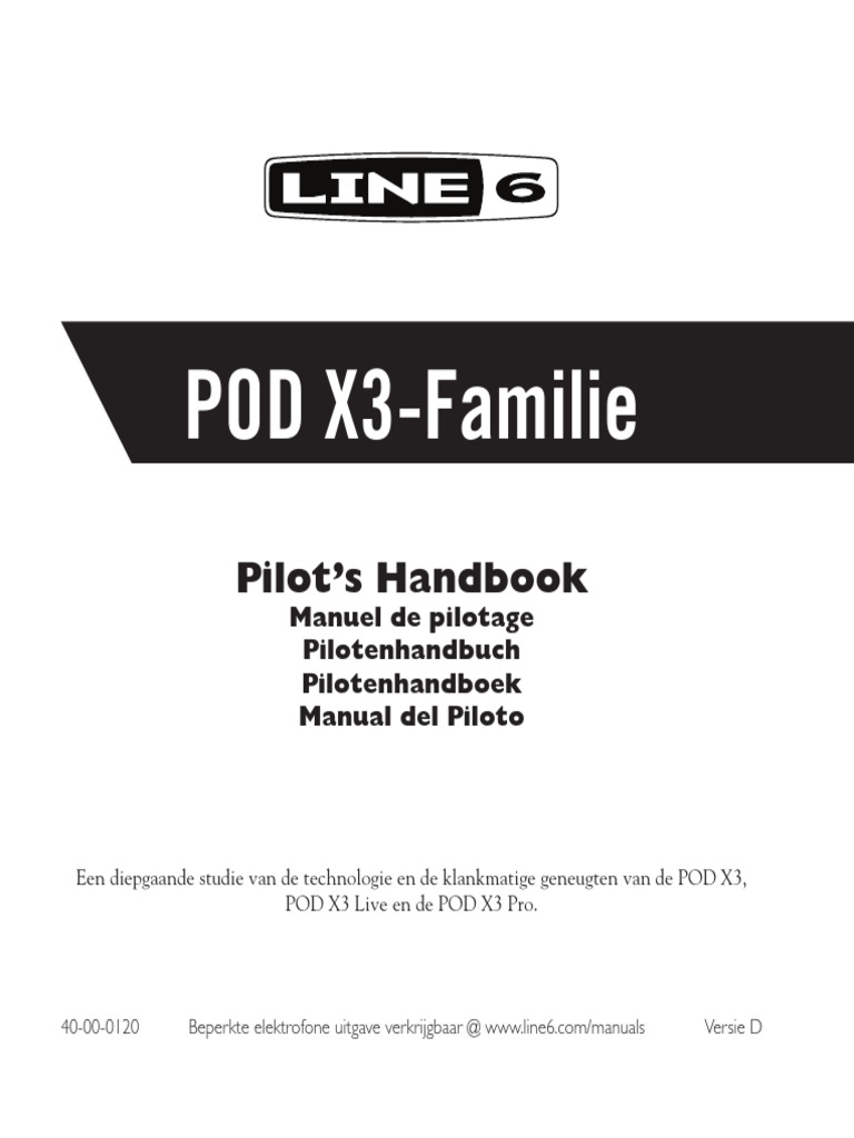 POD X3 User Manual (Rev D) | PDF
