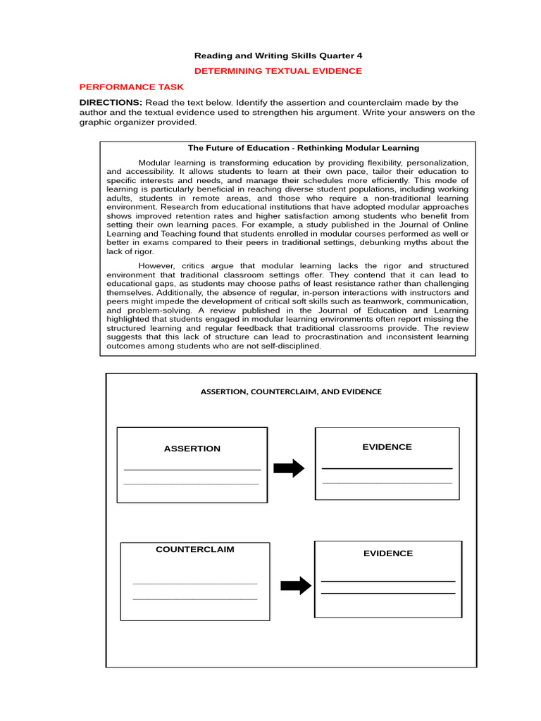 Lesson-7 Performance Task | PDF