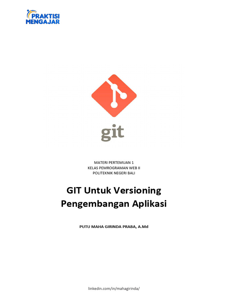 Module 1 - GIT Untuk Versioning Pengembangan Aplikasi | PDF