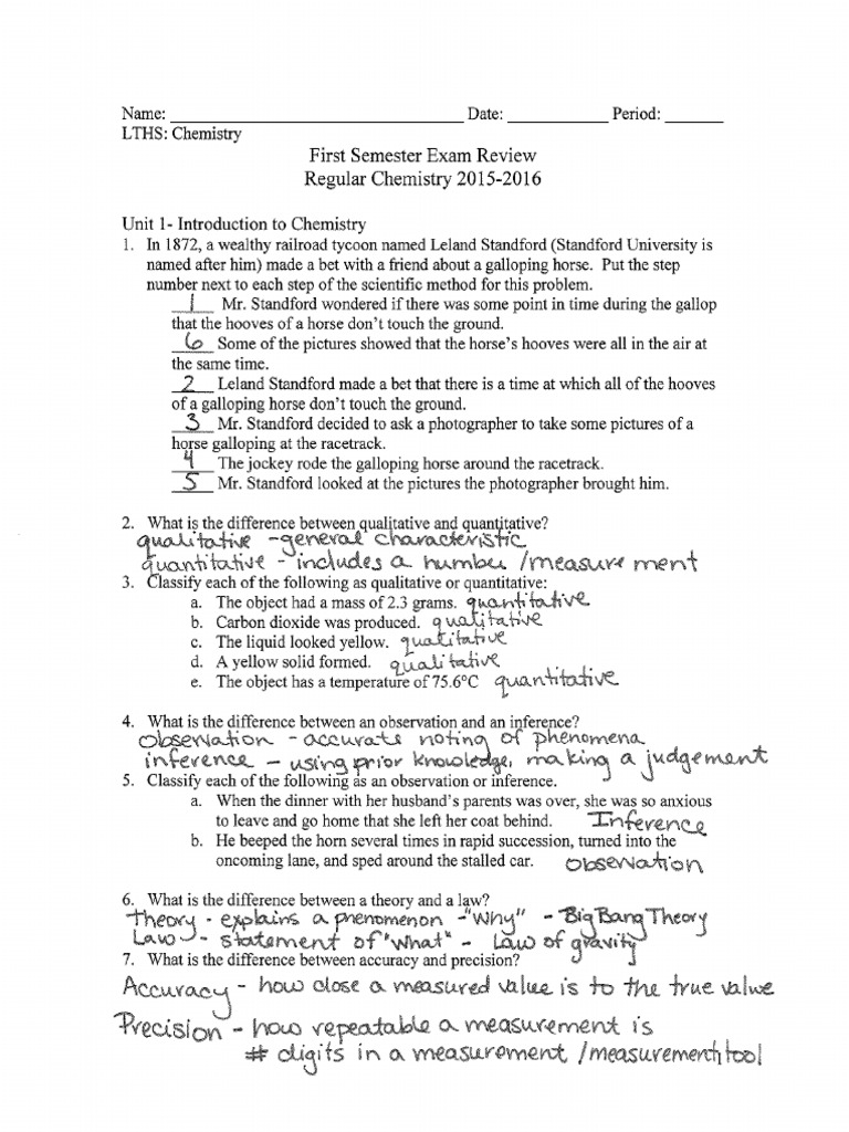 Semester Review Pt 1 | PDF