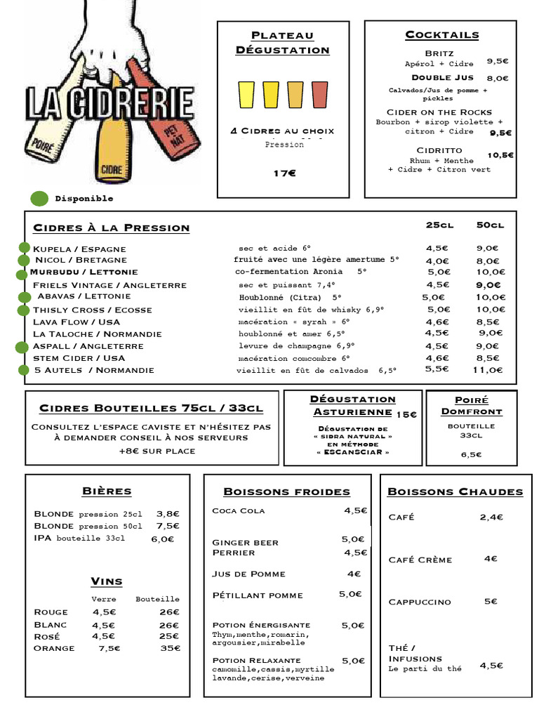 Menu Canal 1 | PDF