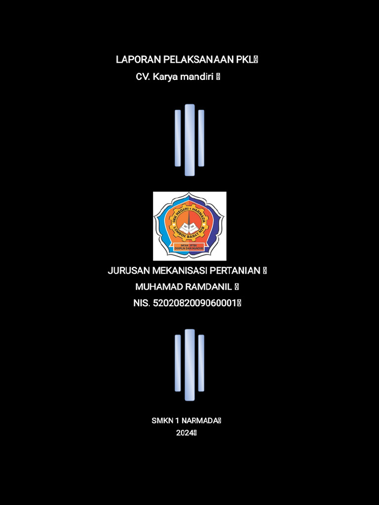 Contoh LAPORAN PELAKSANAAN PKL | PDF