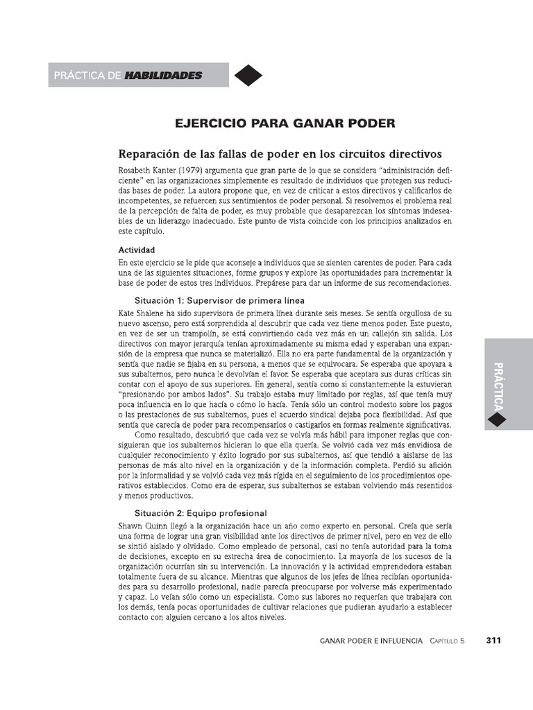 Sem 03 - Ejercicio Sobre Habilidad de Ganar Poder | PDF