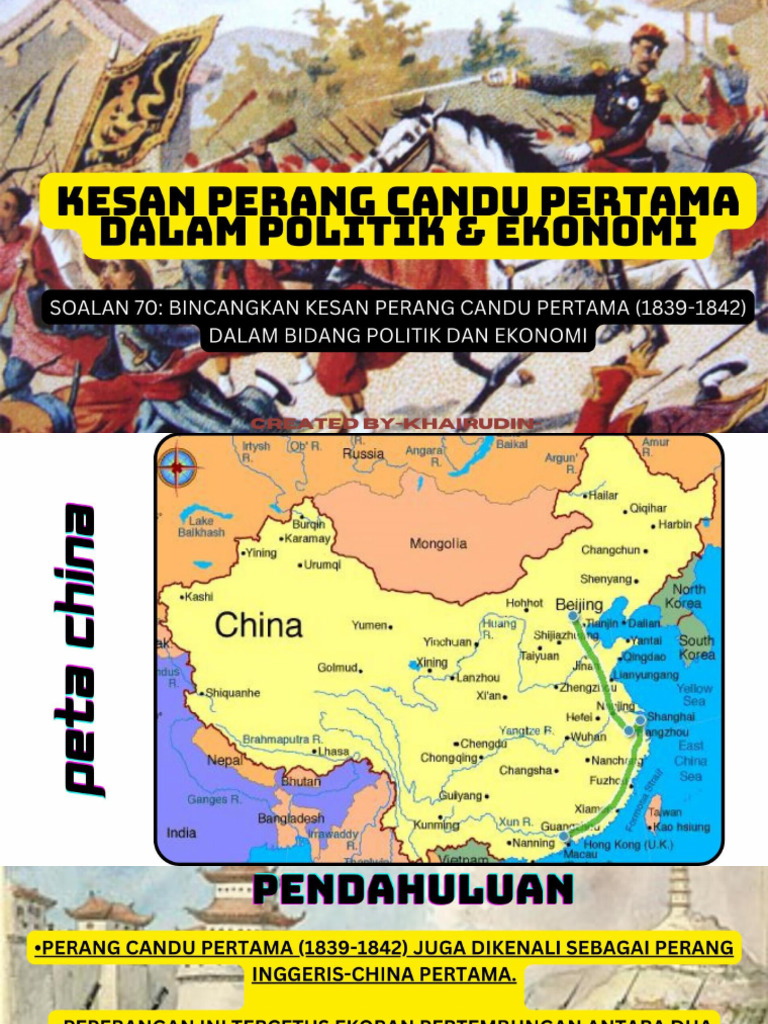 Kesan Perang Candu Pertama | PDF