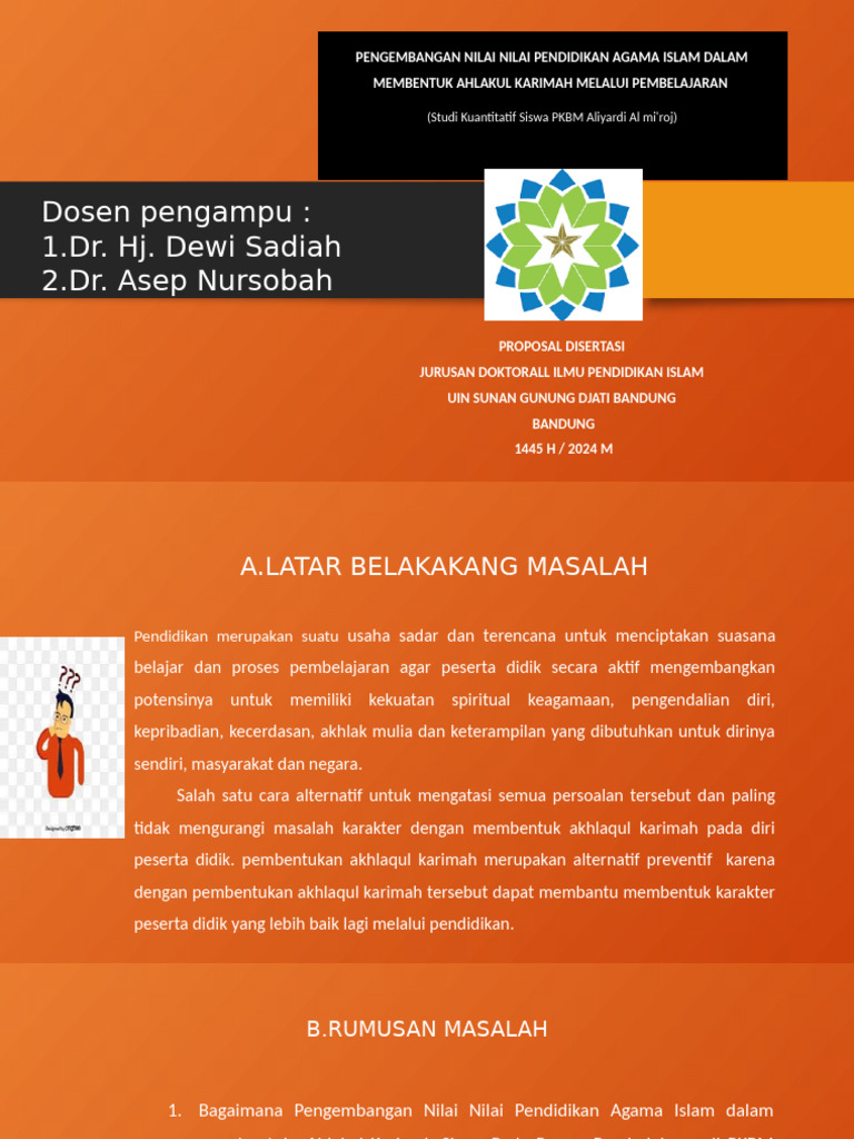Salin-Ppt - Proposal Supiyardi (Proposal Disertasi) | PDF
