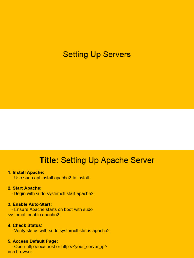 2-Setting Up Servers | PDF