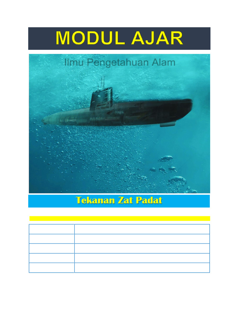 RPP Diferensiasi. Tekanan Zat Padat Kelas 9 Sem 1 Tahun 2024 Oke | PDF | Sains & Matematika
