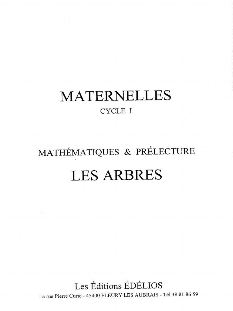 Ed Fichier Pluridisciplinaire Sur Les Arbres | PDF