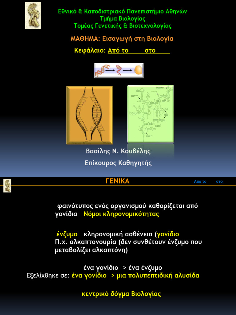 Κεφάλαιο: Από το DNA στο RNA | PDF