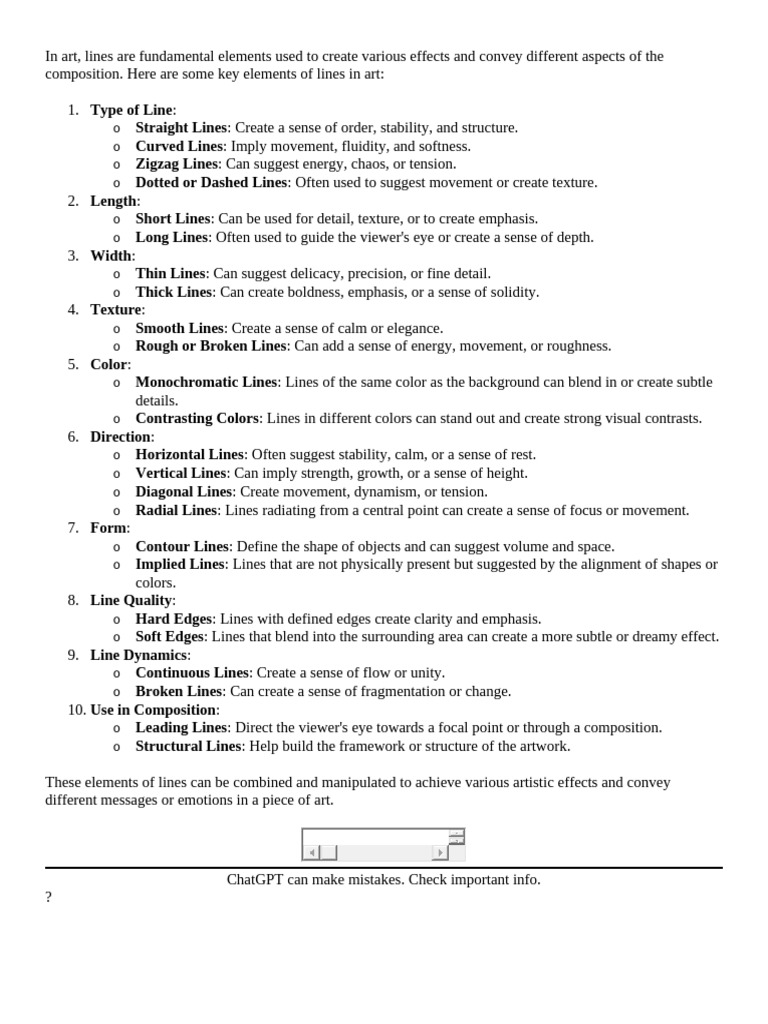elements of lines | PDF