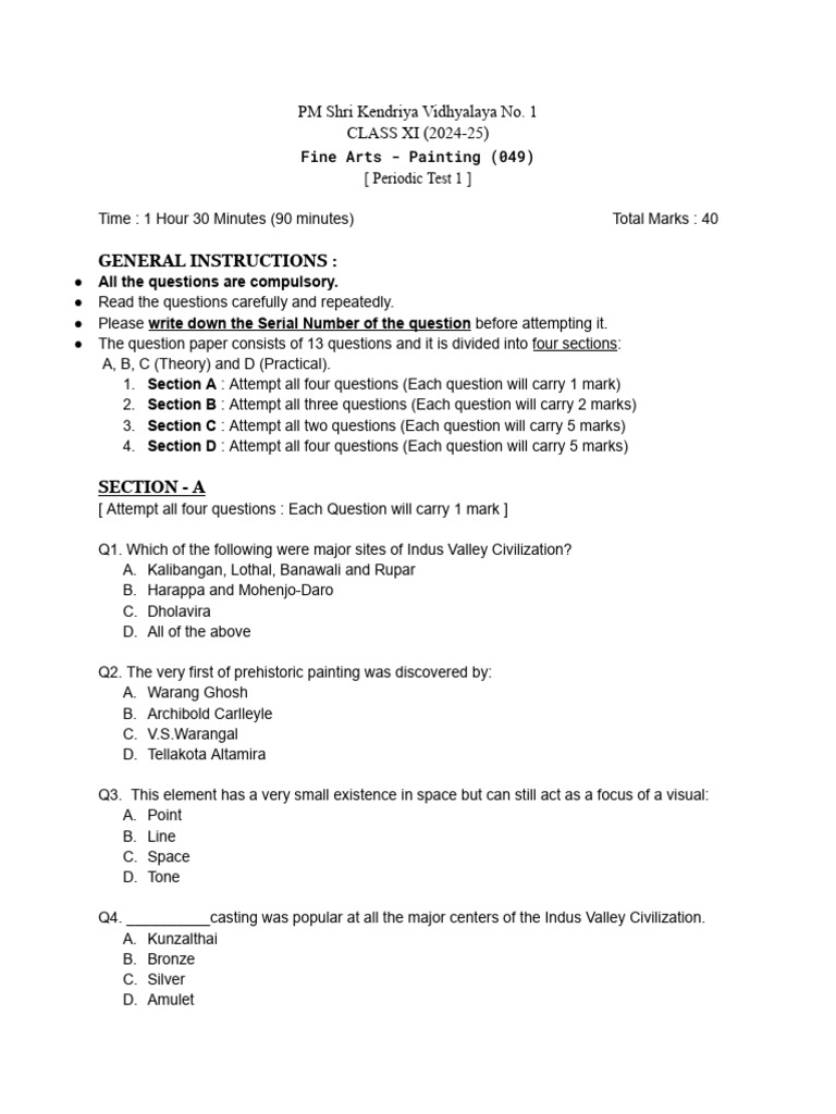 11th Periodic Test 1 (049) July 2024 | PDF