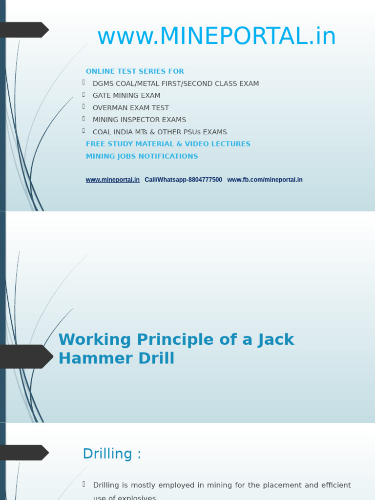 Jack Hammer Drill | PDF