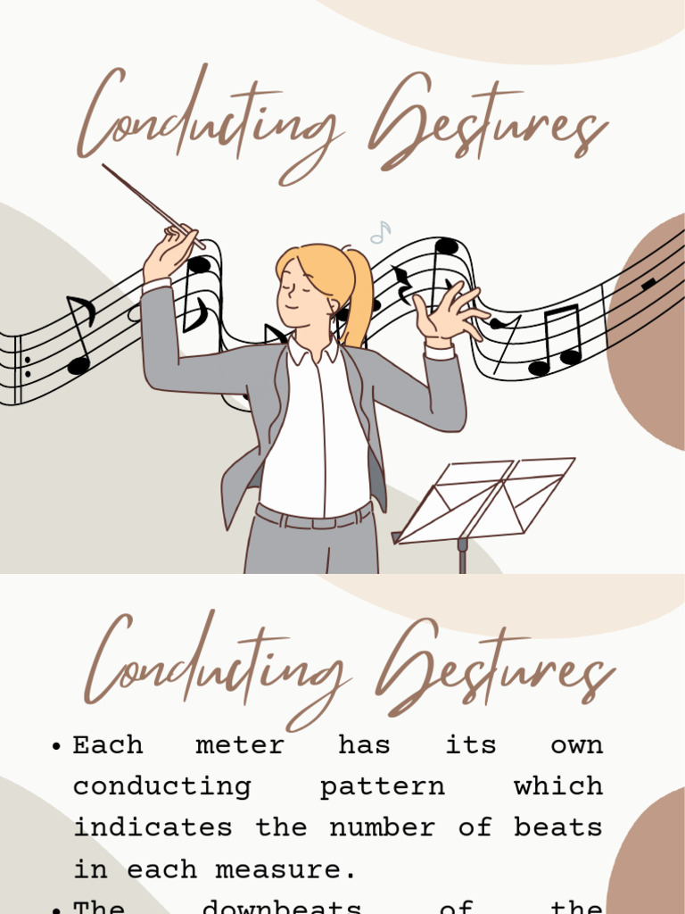 Conducting Gestures and Tips | PDF