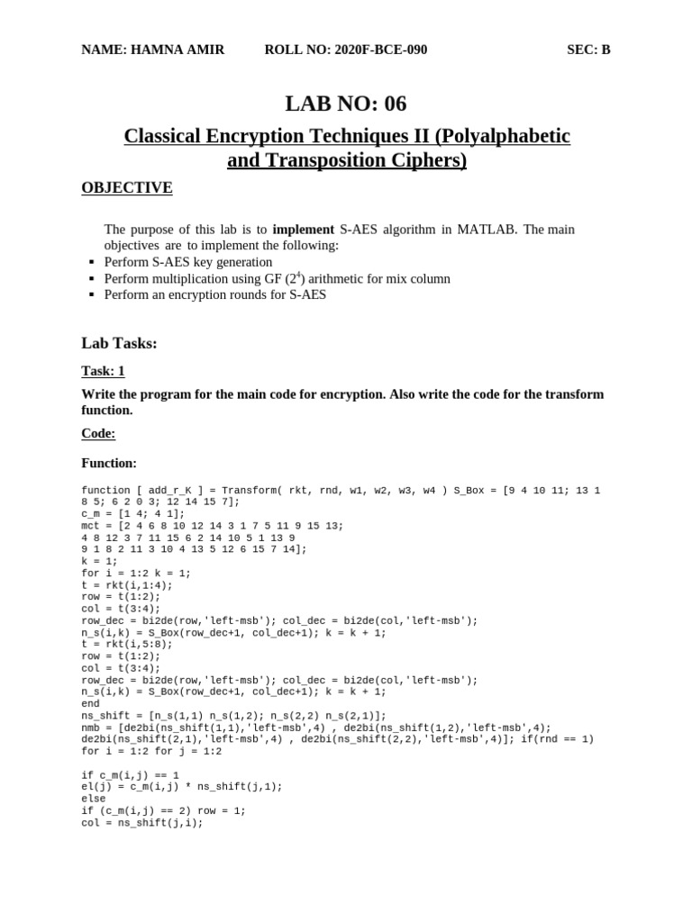 Lab 6 Crypto Hamna | PDF