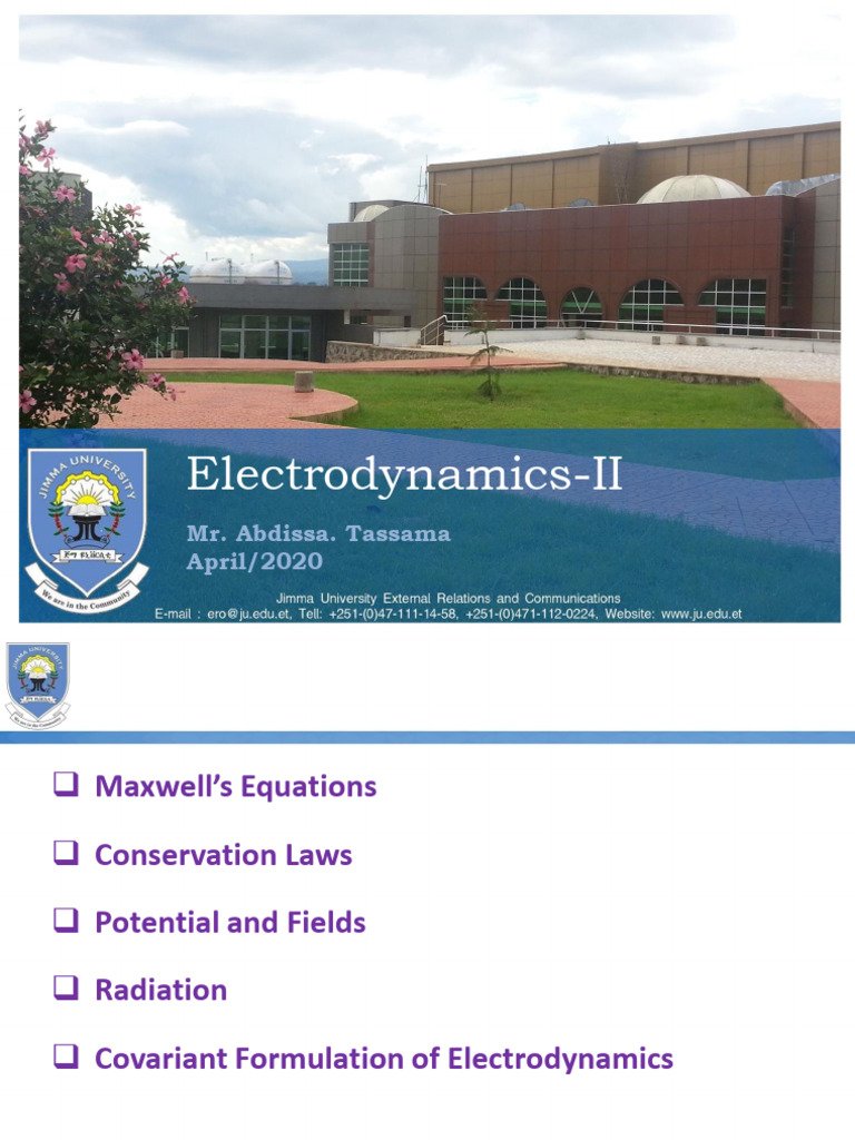 Electrodynamics II | PDF