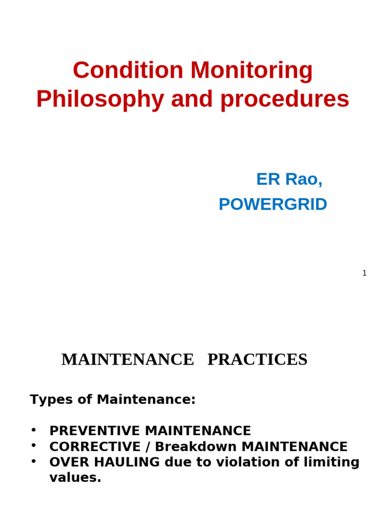 2 - Condition Monitoring | PDF