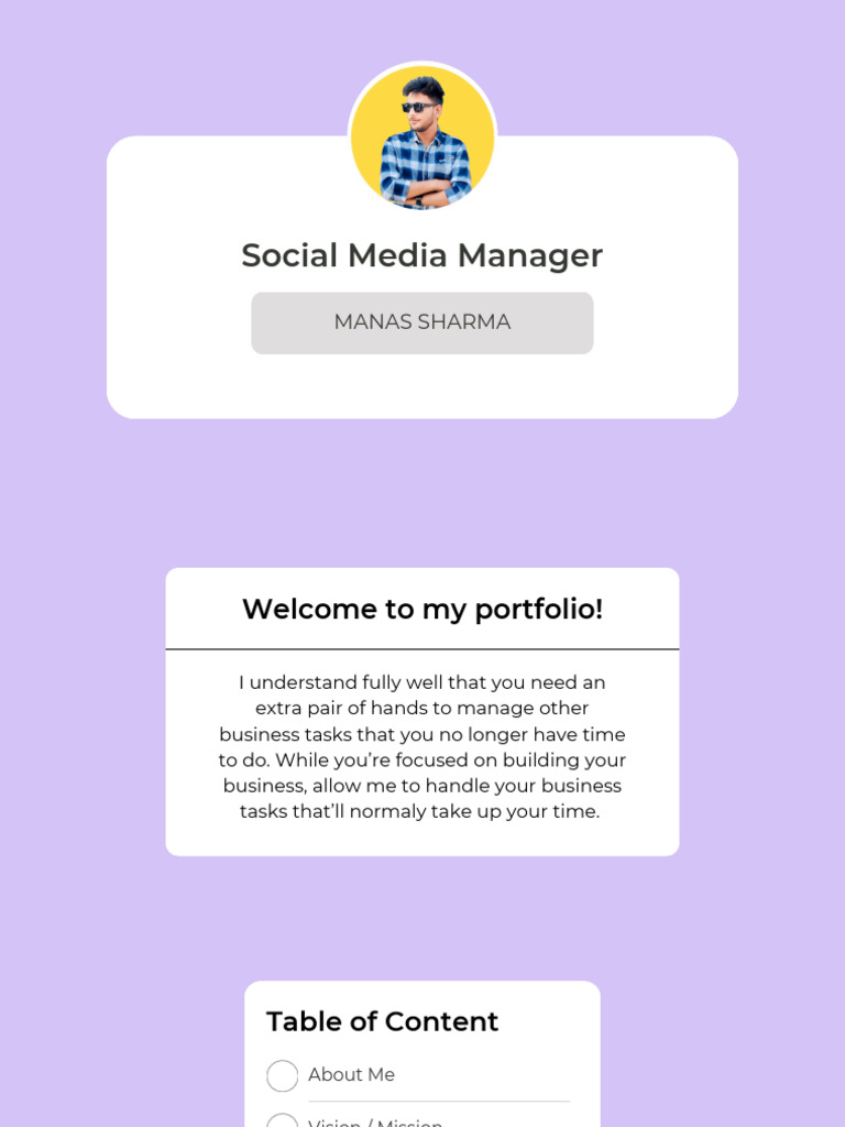 Social Media Manager: Manas Sharma | PDF | Business Process | Marketing
