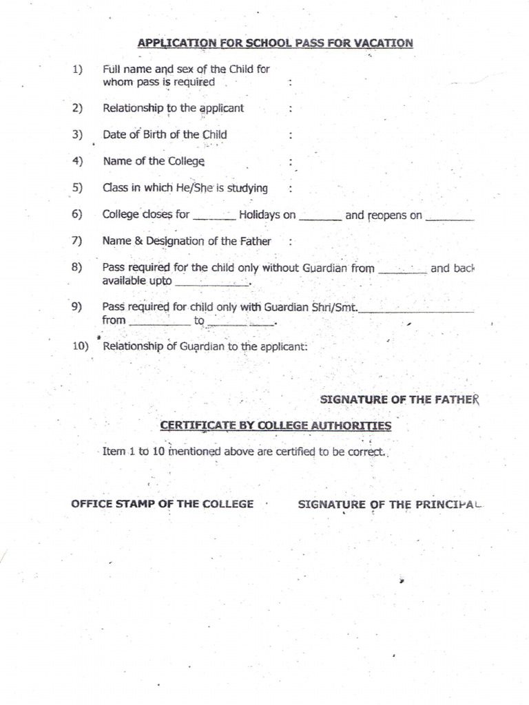 Application Pass | PDF