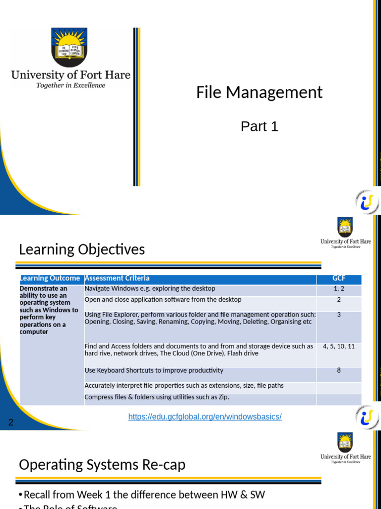 Topic 3 - File Management - 2023 - Part 1 of 2 | PDF