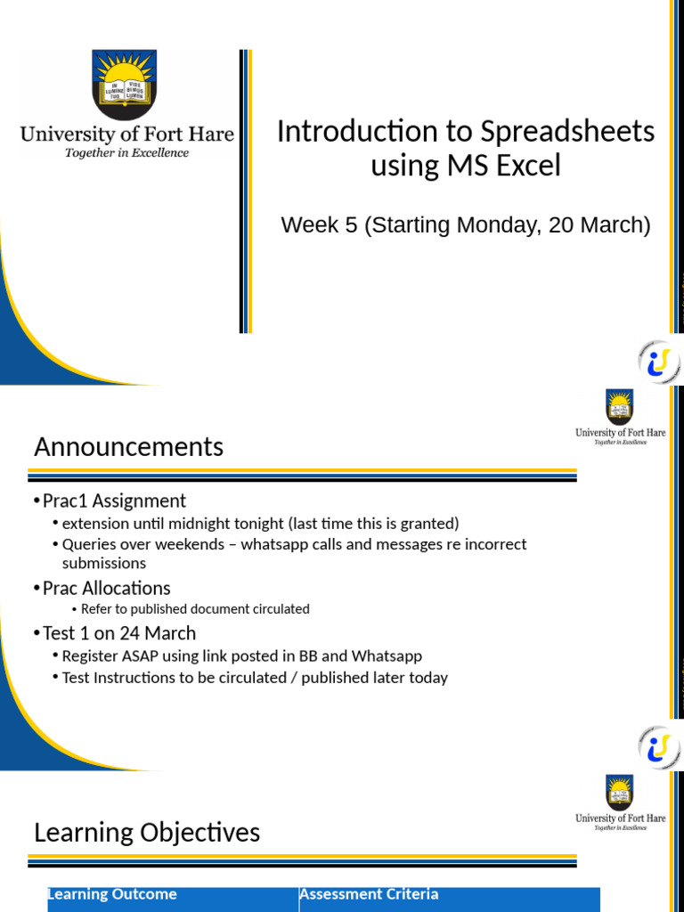 Excel Intro - WIP | PDF