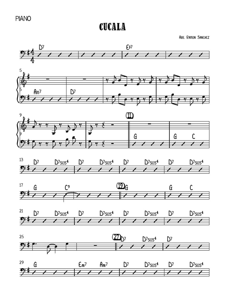 Cucala Piano | PDF