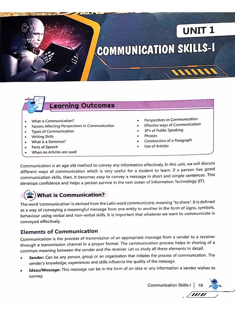 Class 9 Ch1 Comm Skill | PDF