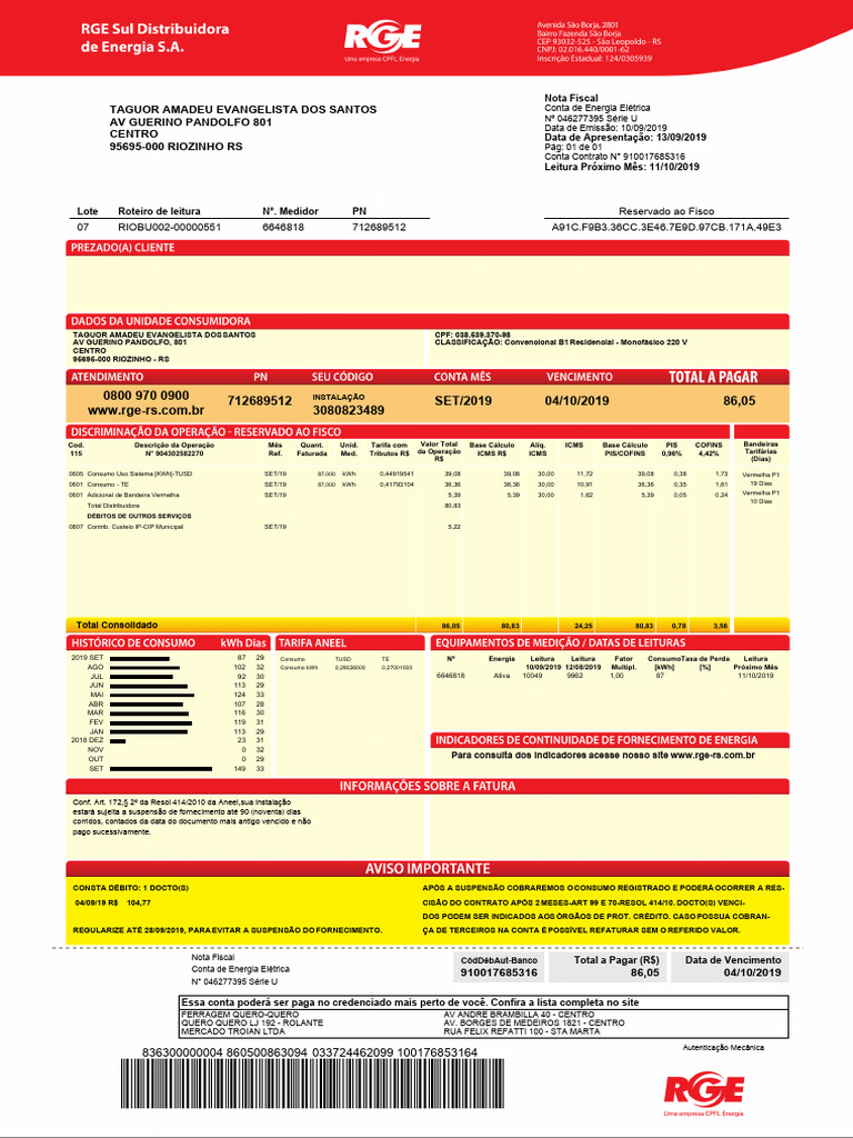 Conta Completa | PDF