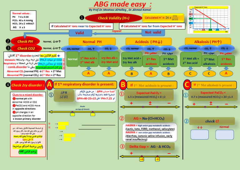 ABG algorithm ملخص غازات الدم | PDF