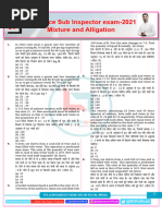 Mixture and Alligation CAT PYQs Questions | PDF | Ratio | Chemistry