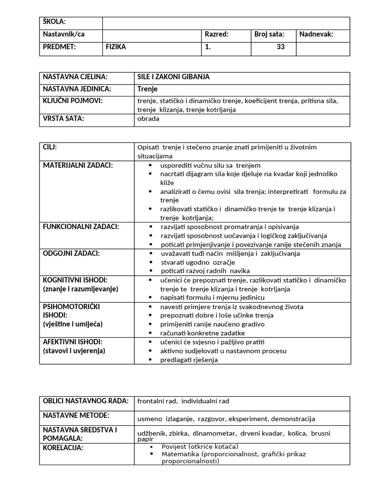 ALFA Priprema - 33.sat | PDF