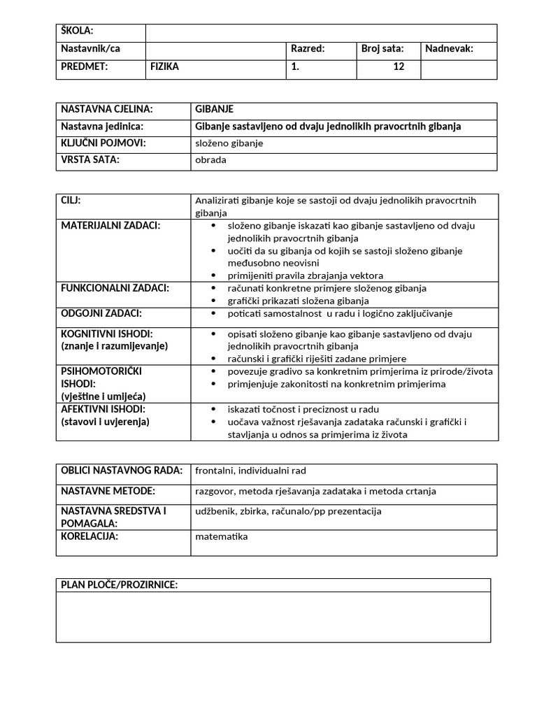 ALFA Priprema - 12.sat | PDF