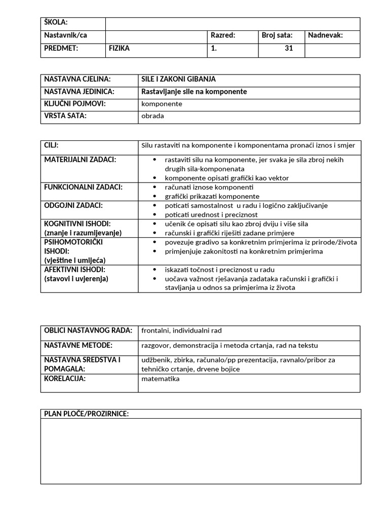 ALFA Priprema - 31.sat | PDF