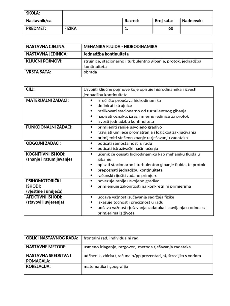 ALFA Priprema - 60.sat | PDF