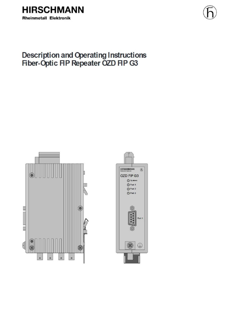 OZD FIP G3 V. 1.0 Anleitu Kopie - OZD - G3 - Manual | PDF