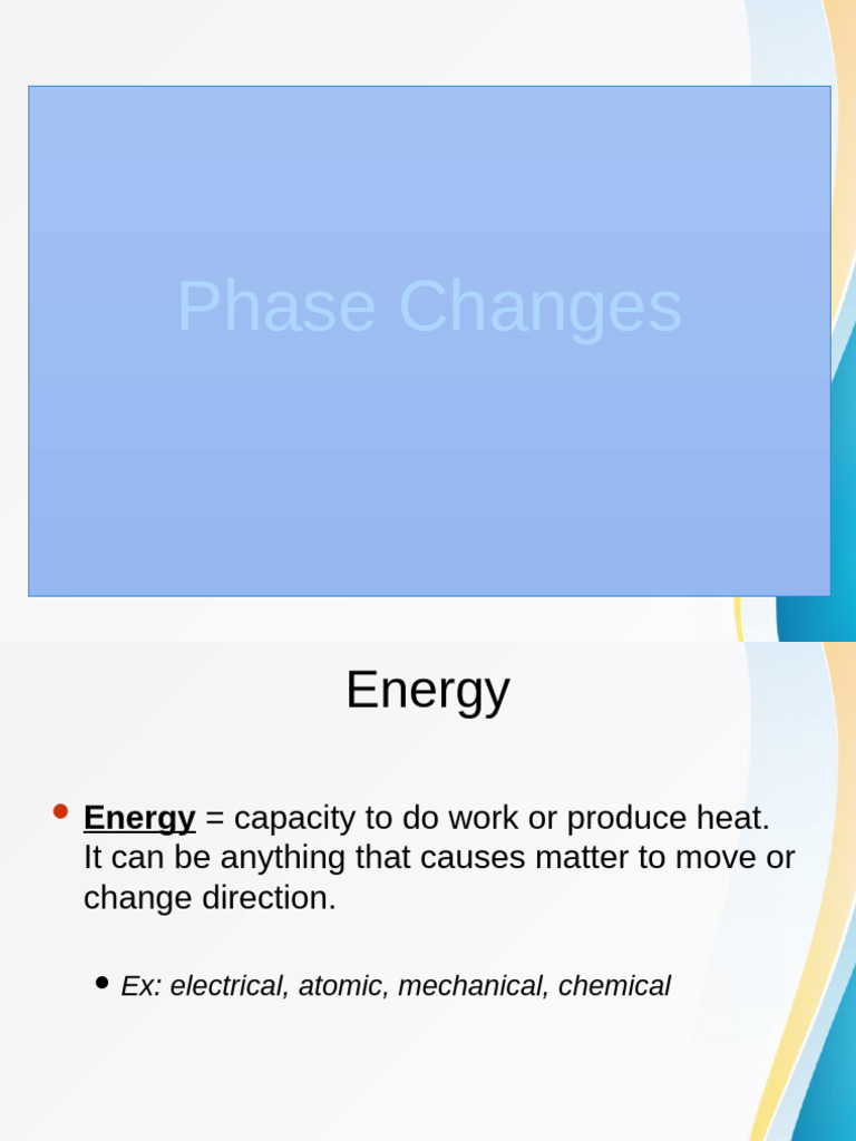 Phase Change | PDF