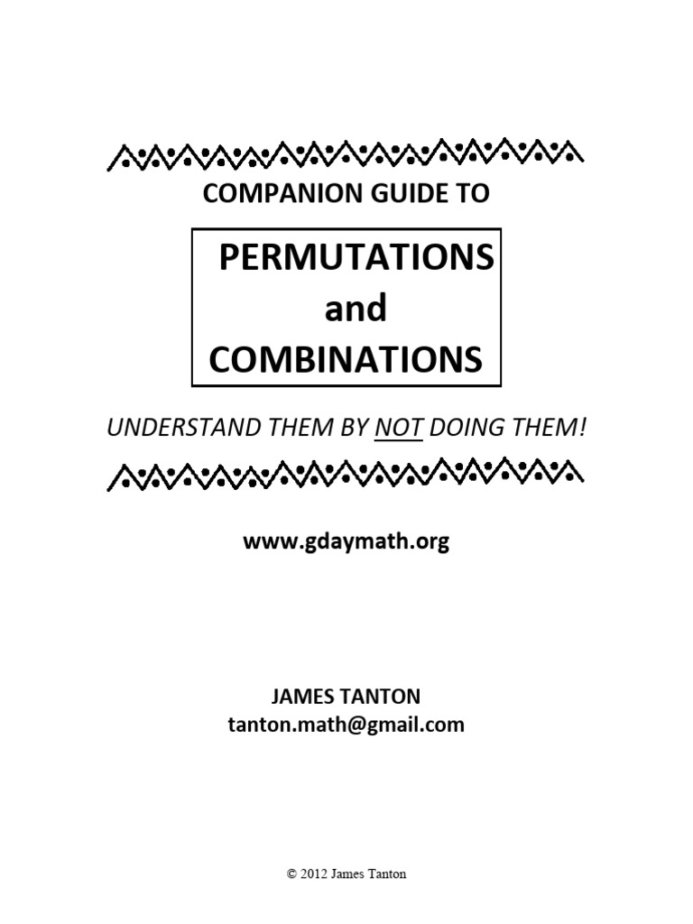Companion Guide To Permutations and Combinations | PDF