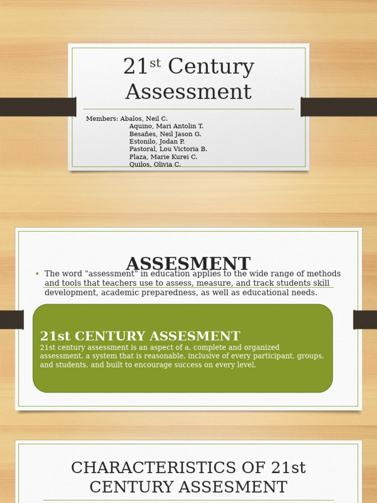 21st Century Assessment | PDF 21st Century Assessment | PDF