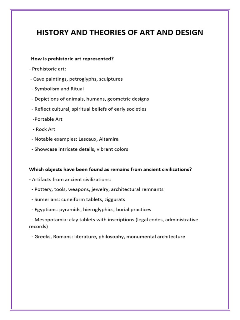 History and Theories of Art and Design | PDF