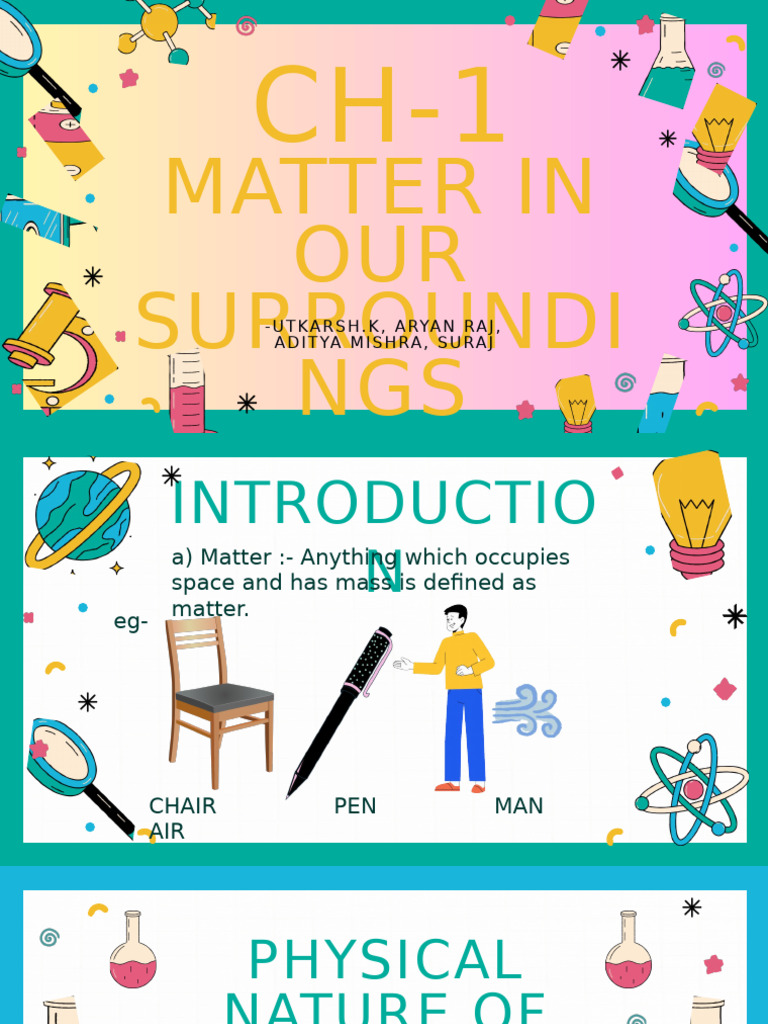 CH-1 Matter in Our Surroundings | PDF