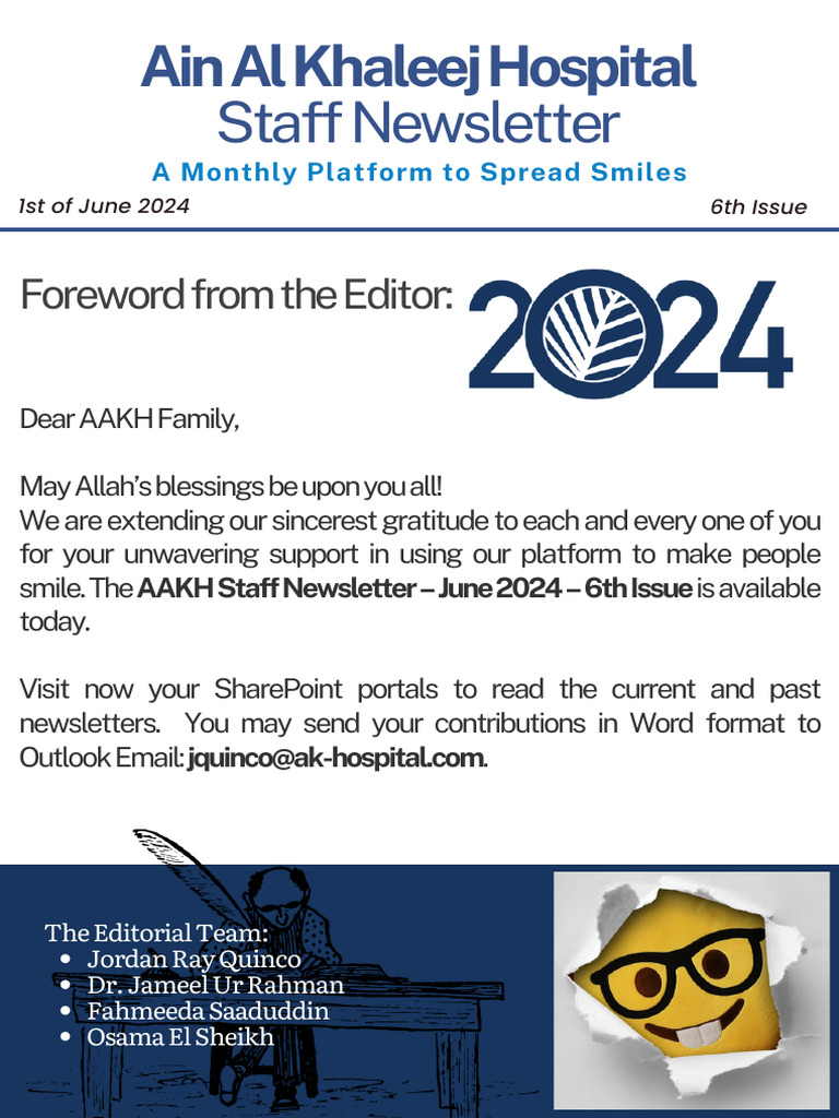 Aakh Staff Newsletter - June 2024 - 6TH Issue | PDF