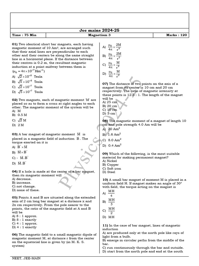Magnetism 3 Paper | PDF