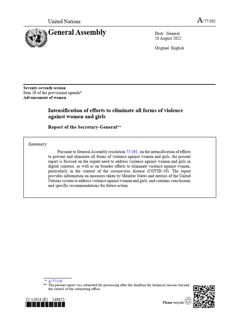 A 77 302 SG Report EVAWG en | PDF