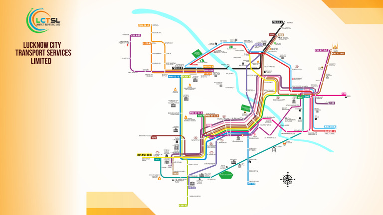 Lko - City - Bus - Routemap | PDF
