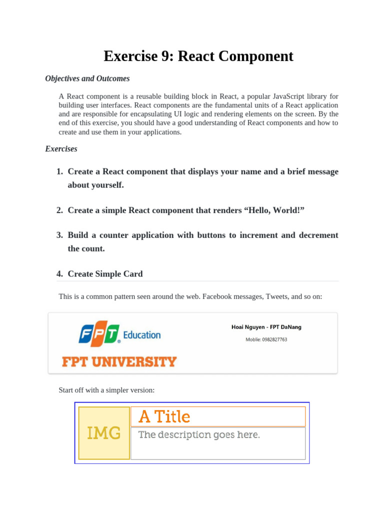 React Component 1 | PDF
