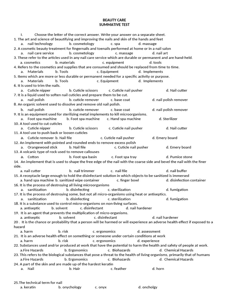 SUMMATIVE Test | PDF