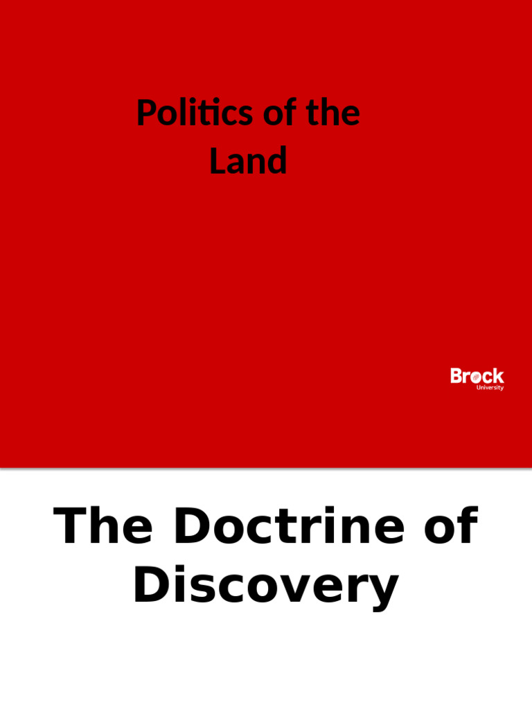 Politics of the Land | PDF