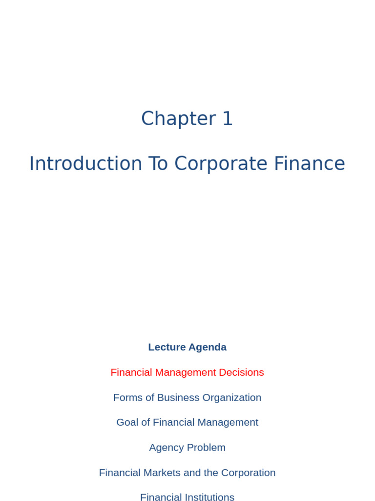 Chapter 1 Lecture Slides | PDF