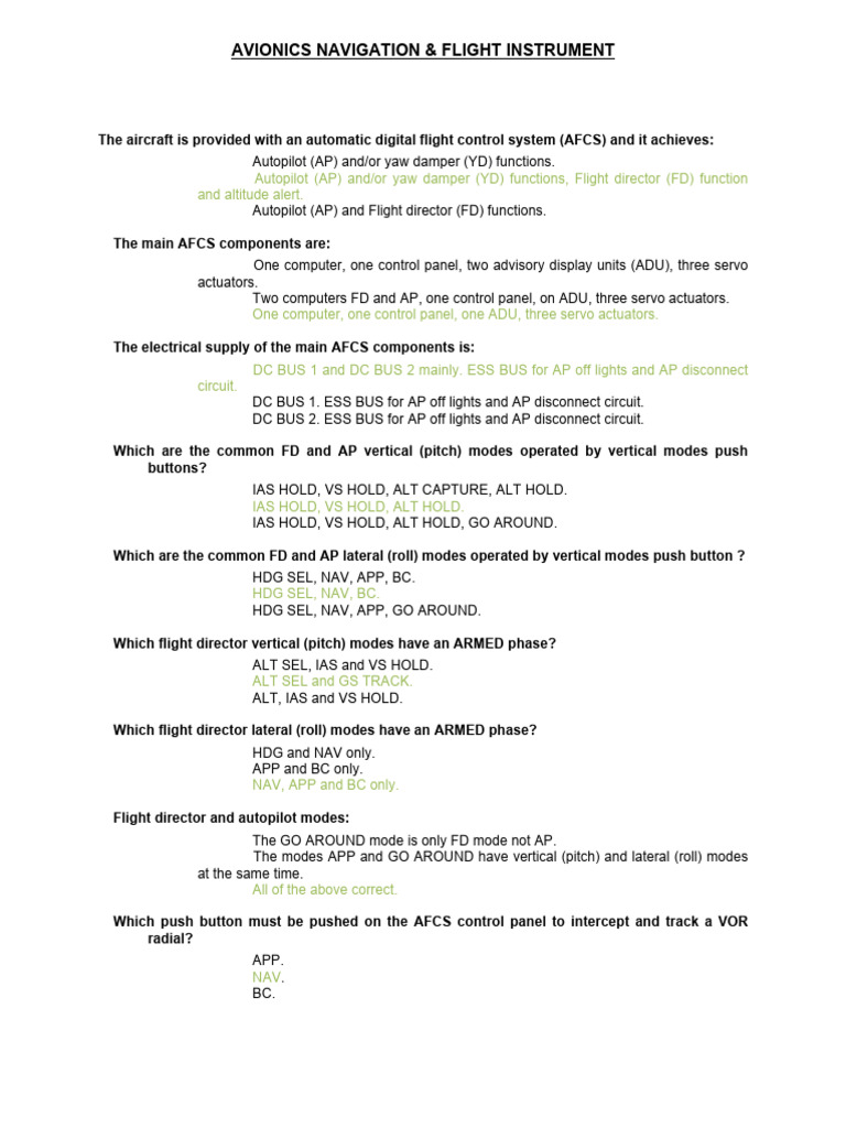 Avionics Navigation & Flight Instrument | PDF | Airspeed | Aviation