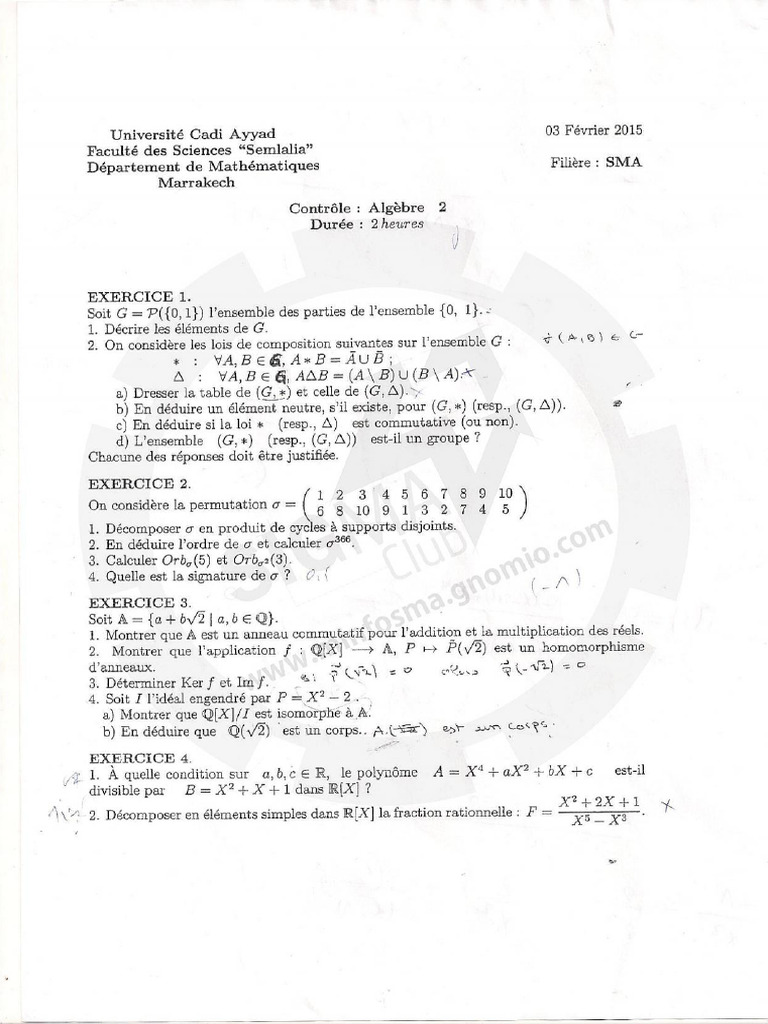 Alg 2 - CTRL 2015 | PDF