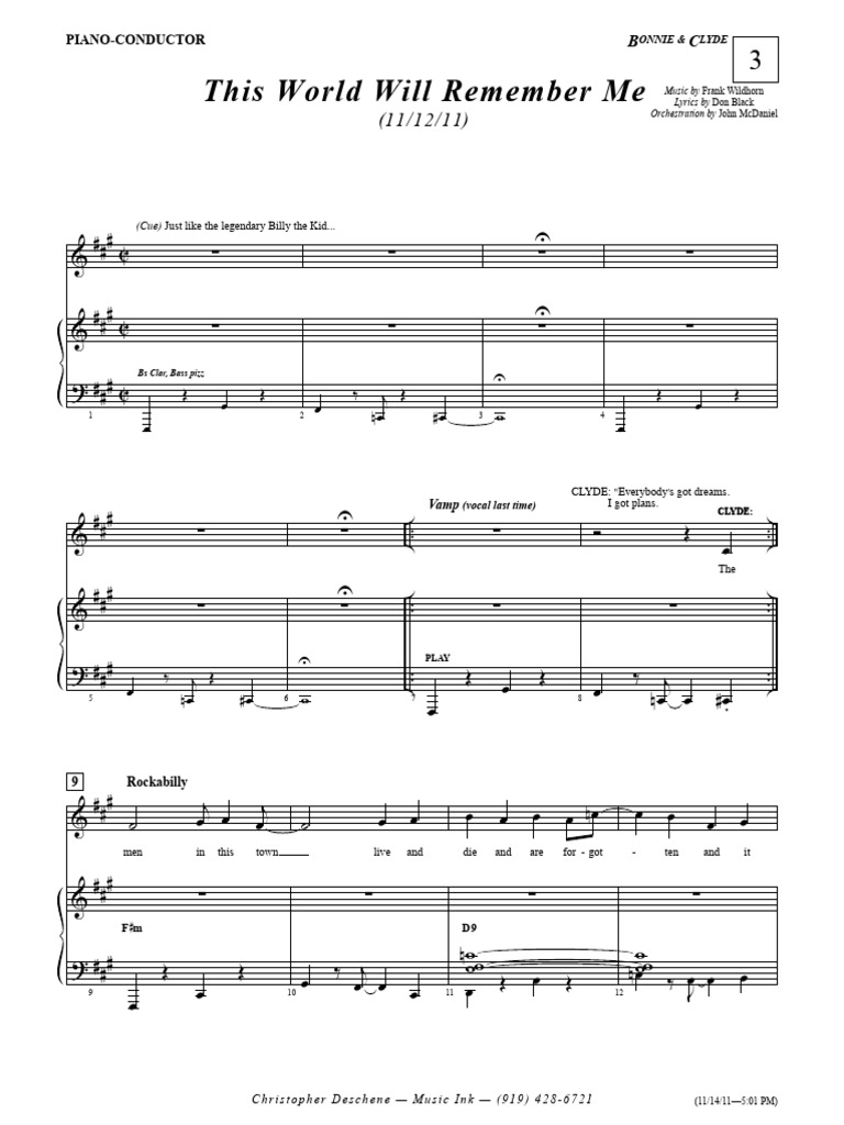 1 How 'Bout A Dance (Top of Show) .Mus - PIANO-CONDUCTOR | PDF